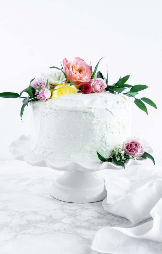 Refreshing Limoncello Cake with Raspberry Filling - Pina Bresciani