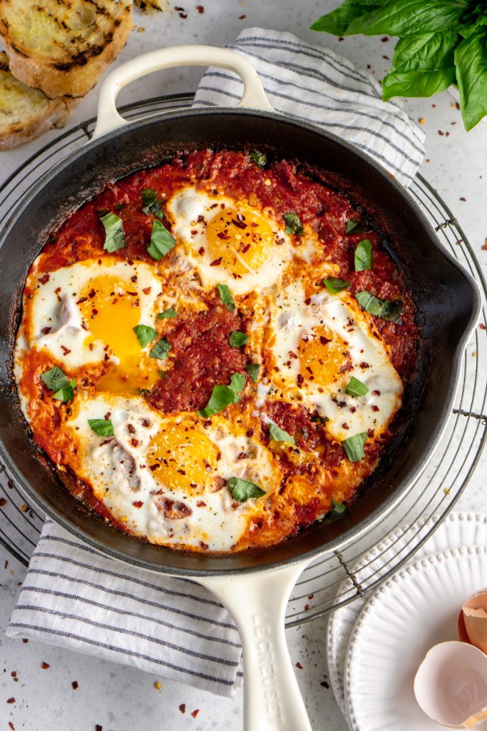 Eggs in Purgatory - Easy 20 Minute Recipe! - Pina Bresciani