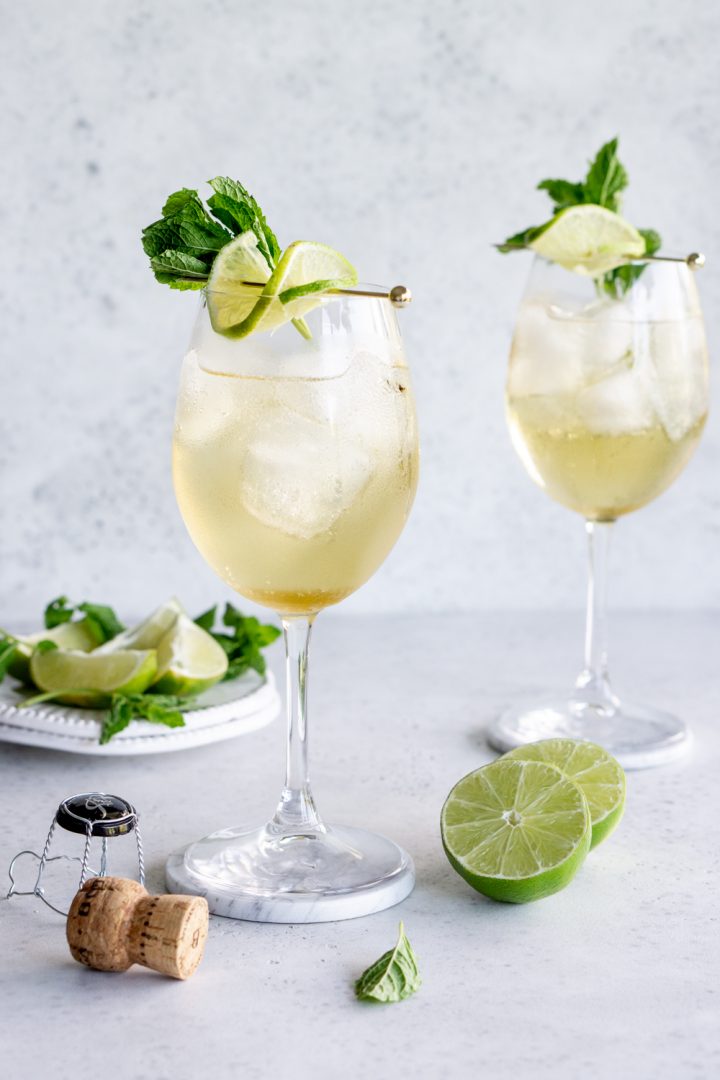 Hugo Cocktail - Delicious Elderflower and Prosecco Drink! - Pina Bresciani