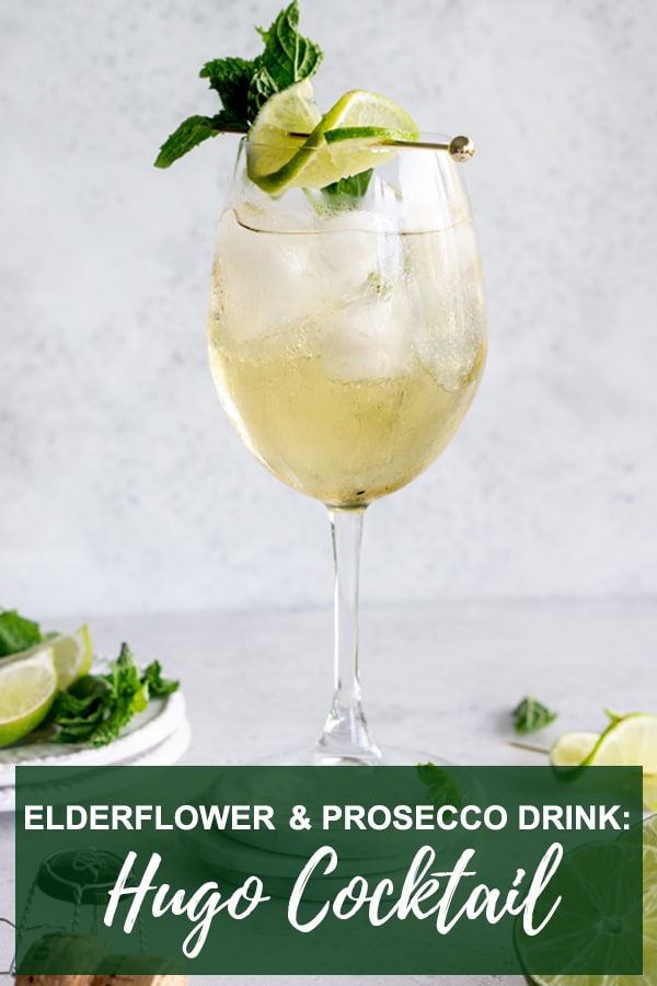 Hugo Cocktail - Delicious Elderflower and Prosecco Drink! - Pina Bresciani