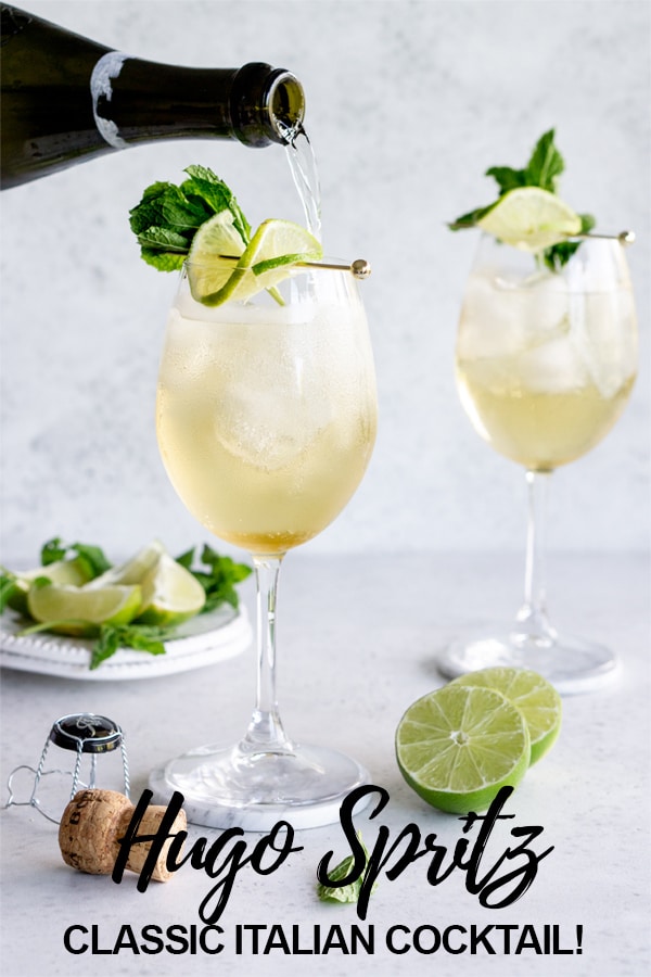 Hugo Cocktail - Delicious Elderflower and Prosecco Drink! - Pina Bresciani