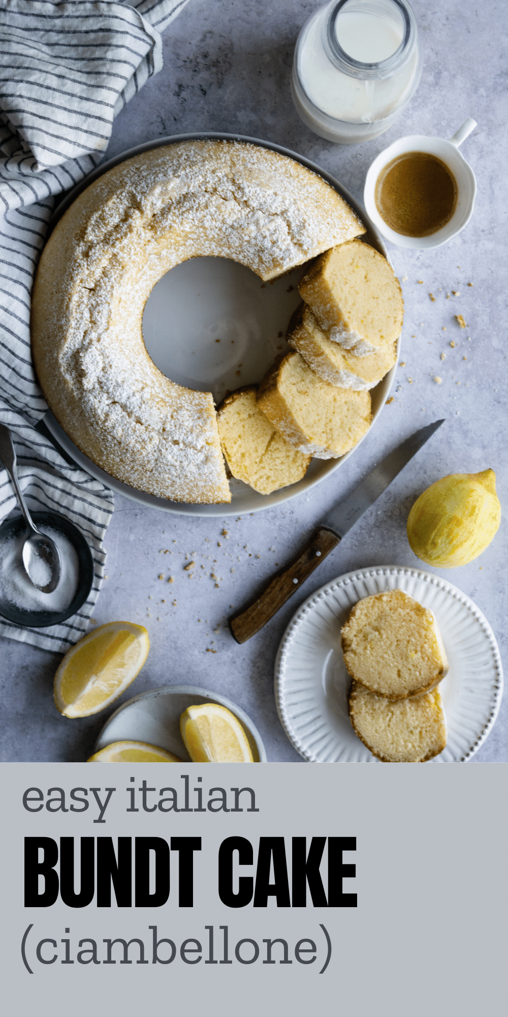 Ciambellone - Easy Italian Bundt Cake - Pina Bresciani
