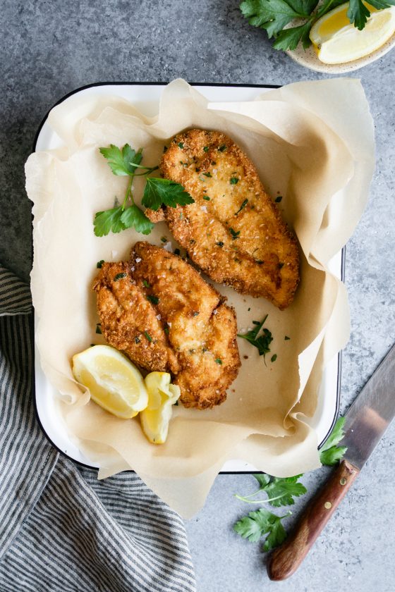 Italian Chicken Cutlets - Golden and Crispy Every Time! - Pina Bresciani