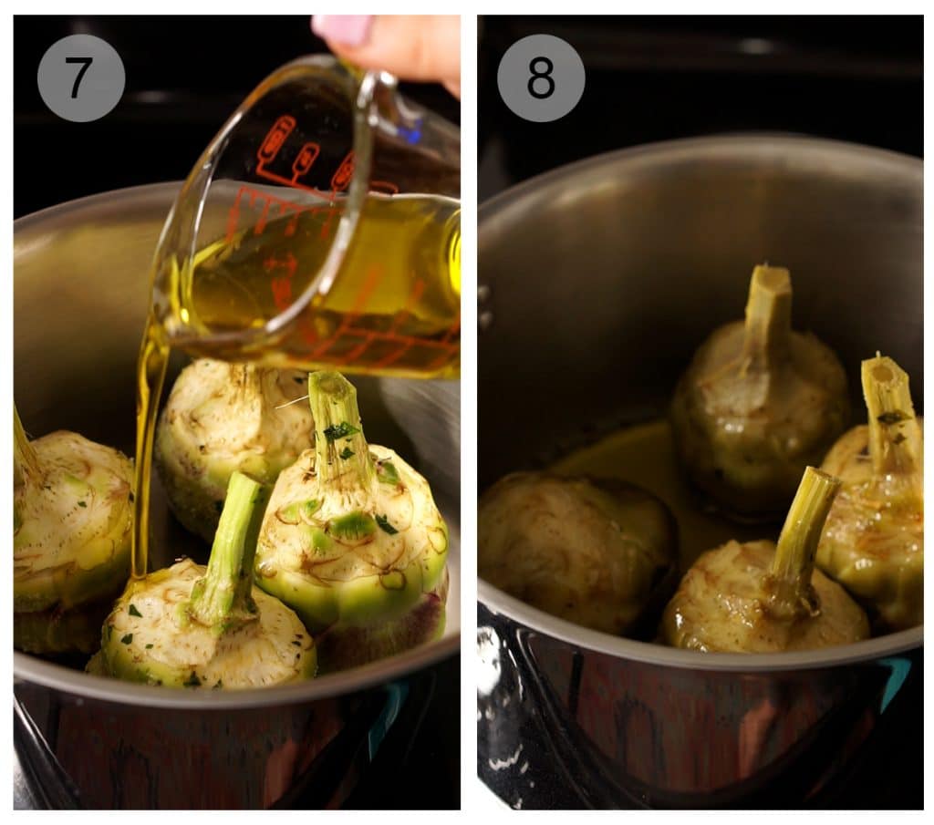 Roman Artichokes (Carciofi Alla Romana) - Pina Bresciani