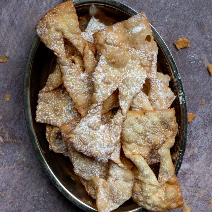 Chiacchiere - Italian Carnival Fritters - Pina Bresciani