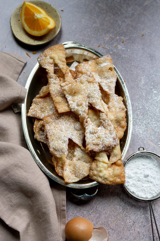 Chiacchiere - Italian Carnival Fritters - Pina Bresciani
