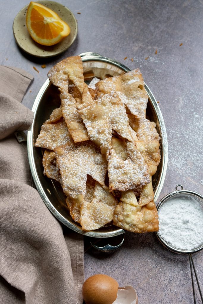 Chiacchiere - Italian Carnival Fritters - Pina Bresciani
