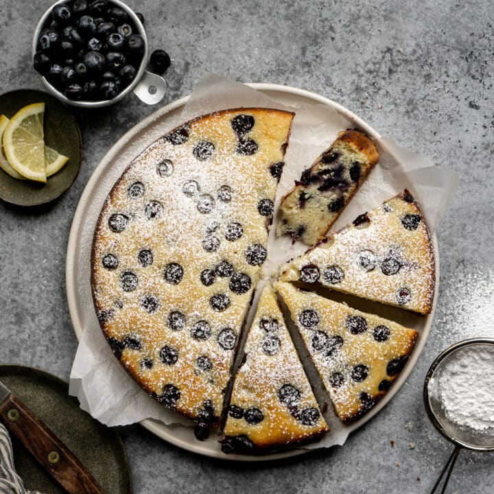 Blueberry Ricotta Cake - Moist and Delicious! - Pina Bresciani