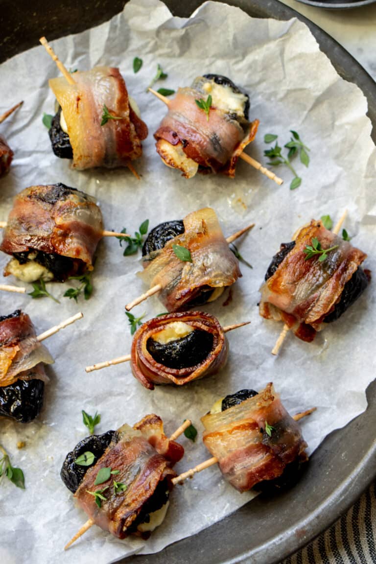 Stuffed Prunes - Wrapped In Pancetta and Filled With Gorgonzola! - Pina ...
