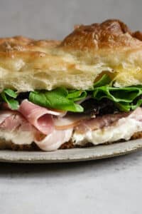 Pancetta Sandwich with Pecorino Cream, Sundried Tomatoes and Arugula ...