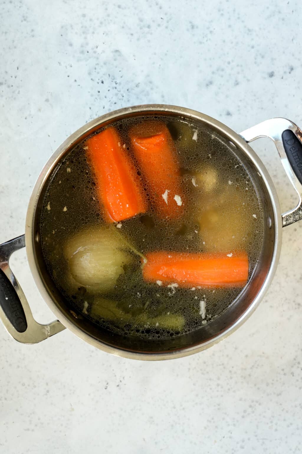 Italian Brodo Recipe - Easy Homemade Chicken Broth - Pina Bresciani