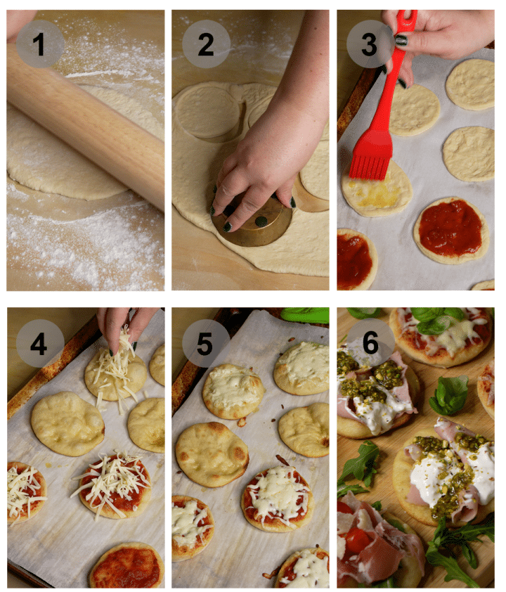 Mini Pizzetta (Mini Pizza) - With Assorted Toppings - Pina Bresciani