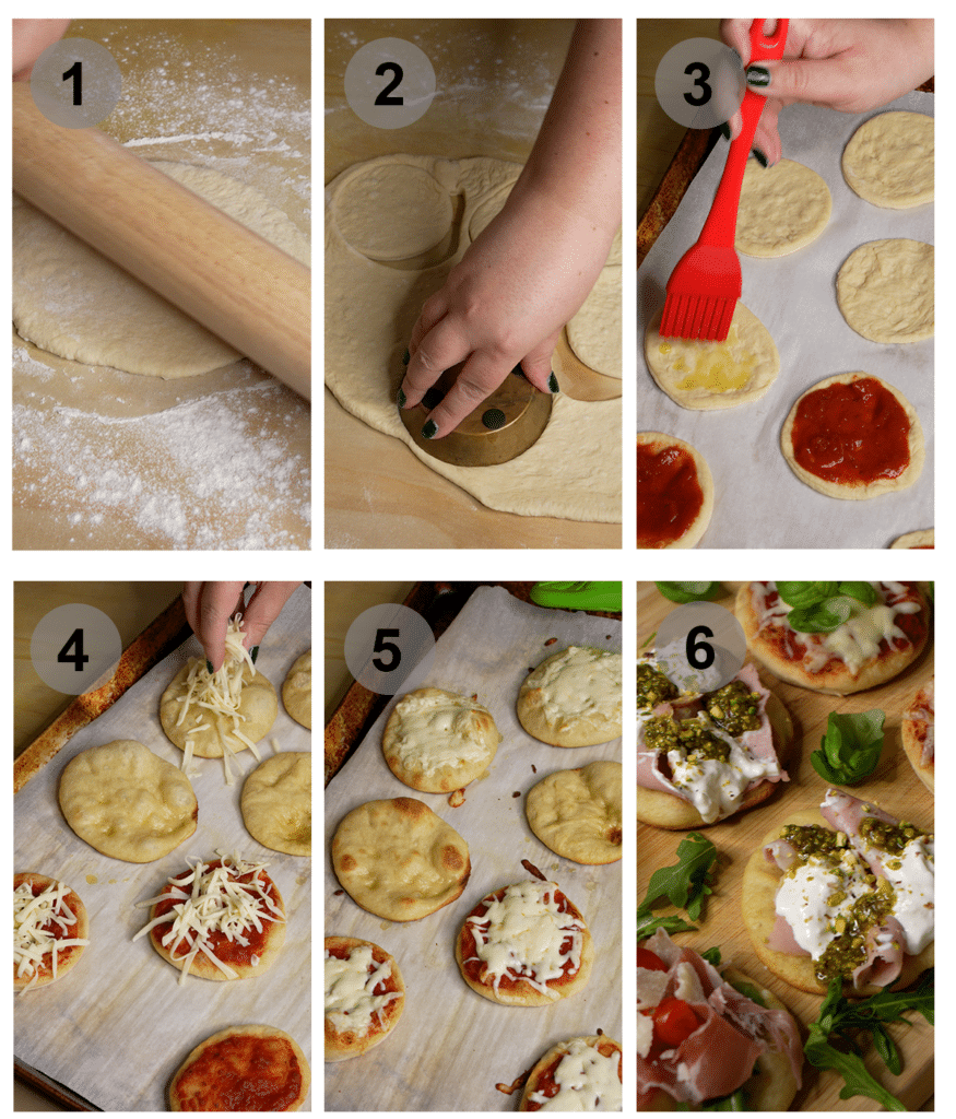 Mini Pizzetta (Mini Pizza) - With Assorted Toppings - Pina Bresciani