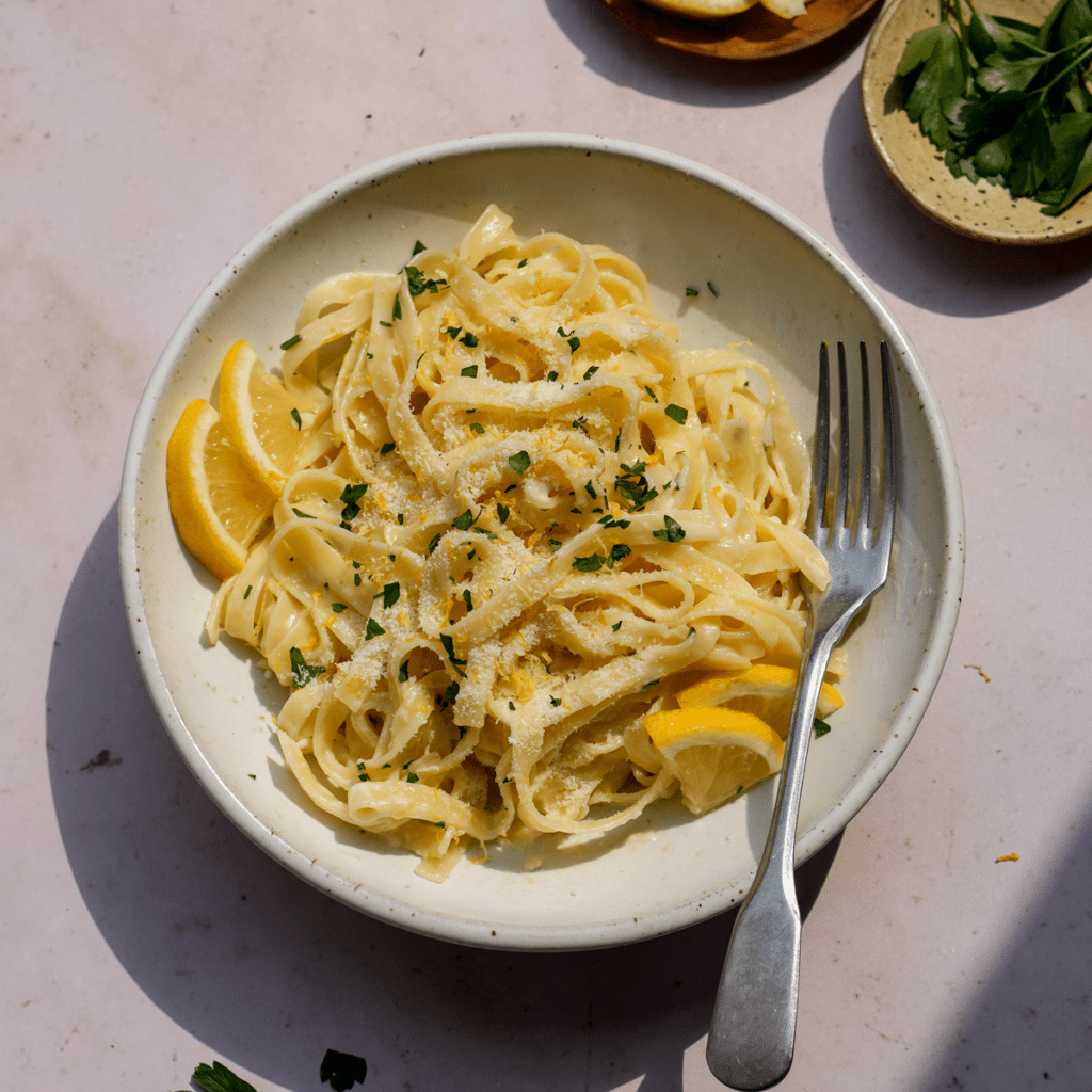 Creamy Lemon Pasta - Easy and Delicious! - Pina Bresciani