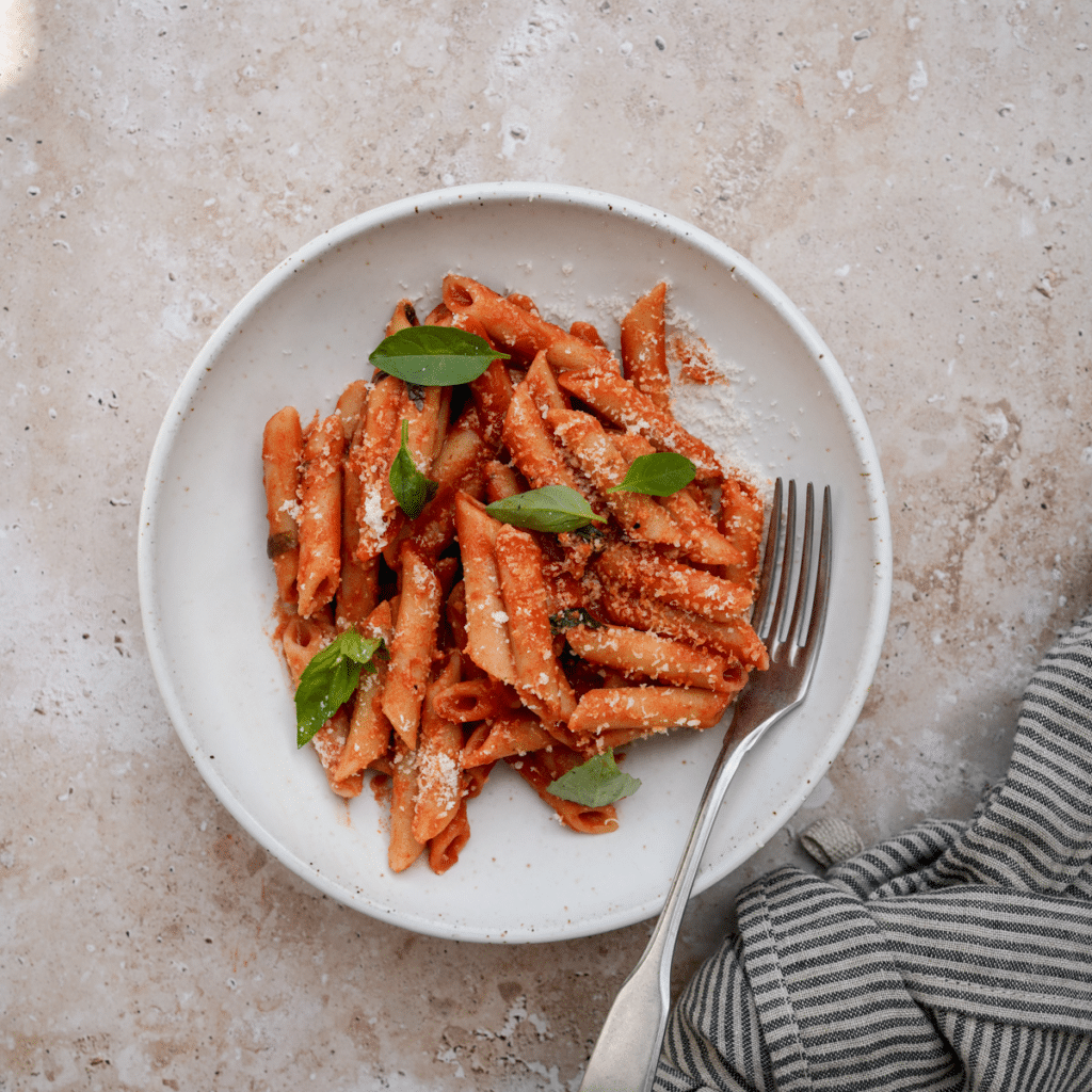 Penne Pomodoro - Italian Tomato Pasta - Pina Bresciani