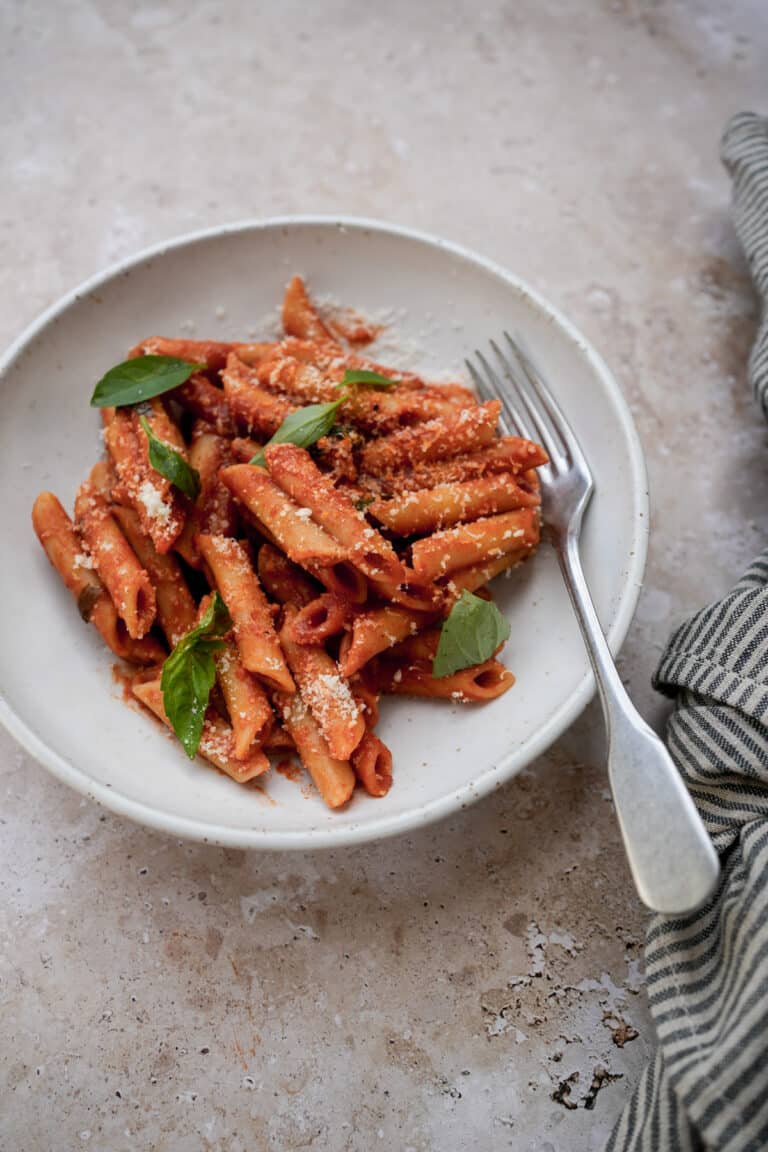 Penne Pomodoro - Italian Tomato Pasta - Pina Bresciani