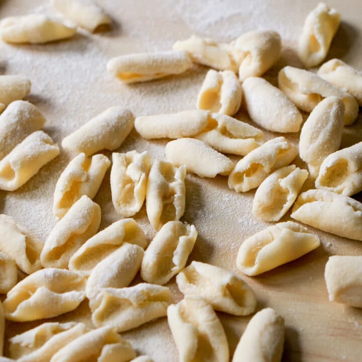 Homemade Cavatelli Pasta (2-Ingredient Recipe!) - Pina Bresciani