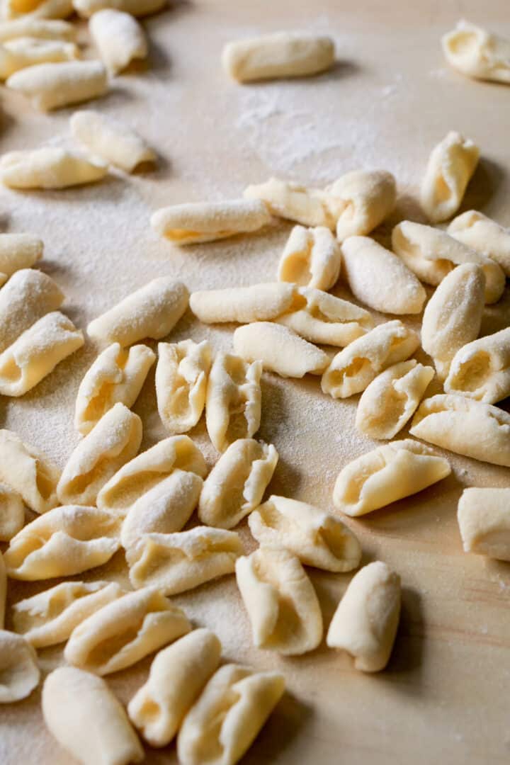 Homemade Cavatelli Pasta (2-Ingredient Recipe!) - Pina Bresciani