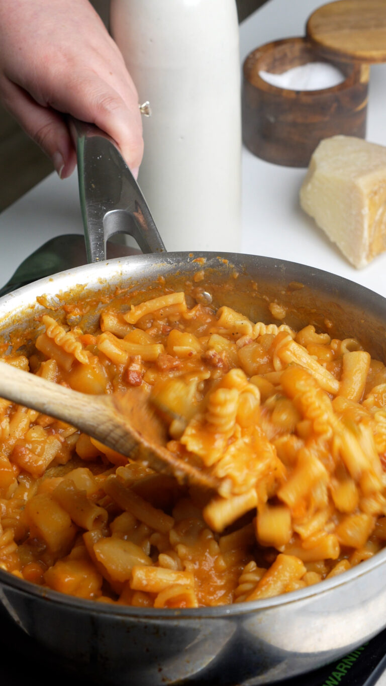Italian Pasta with Potatoes (Pasta e Patate) - Pina Bresciani