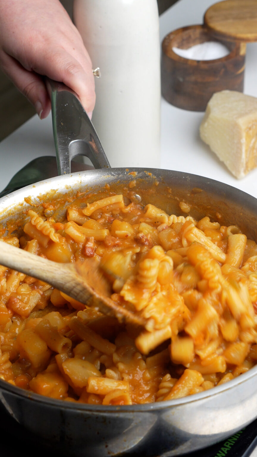 Italian Pasta with Potatoes (Pasta e Patate) - Pina Bresciani