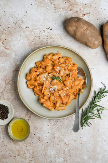 Italian Pasta with Potatoes (Pasta e Patate) - Pina Bresciani