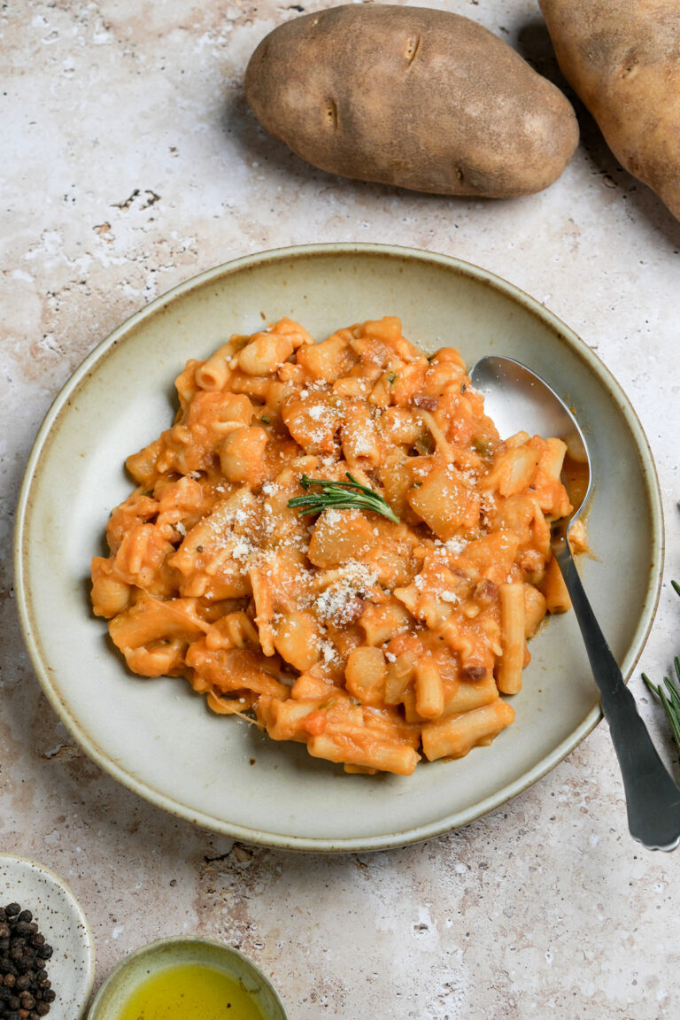 Italian Pasta with Potatoes (Pasta e Patate) - Pina Bresciani