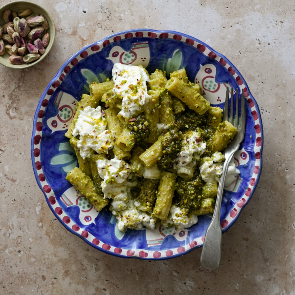 30-Minute Italian Pistachio Pesto Pasta - Pina Bresciani