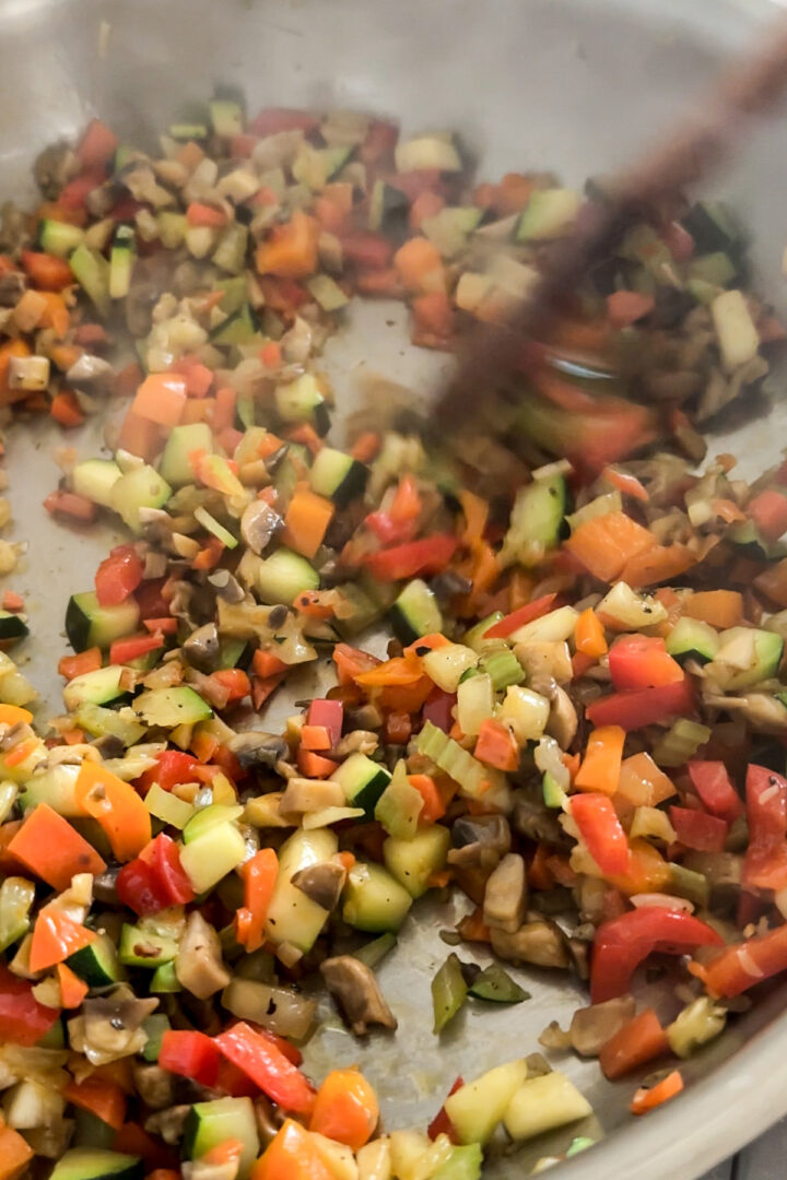 Mom’s Mixed Vegetable Risotto with Tomatoes - Pina Bresciani