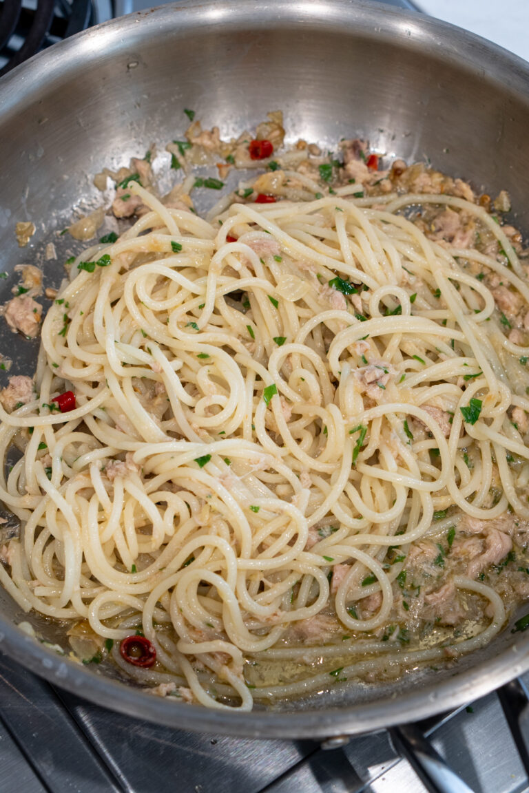 Tuna Spaghetti With Lemon and Parsley - Pina Bresciani